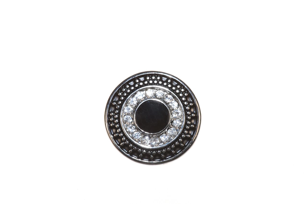 Snap Jewel - onyx button - Trace Wear