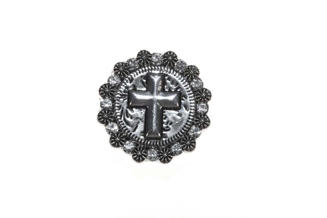 Snap Jewel - Cross with Bling - Trace Wear